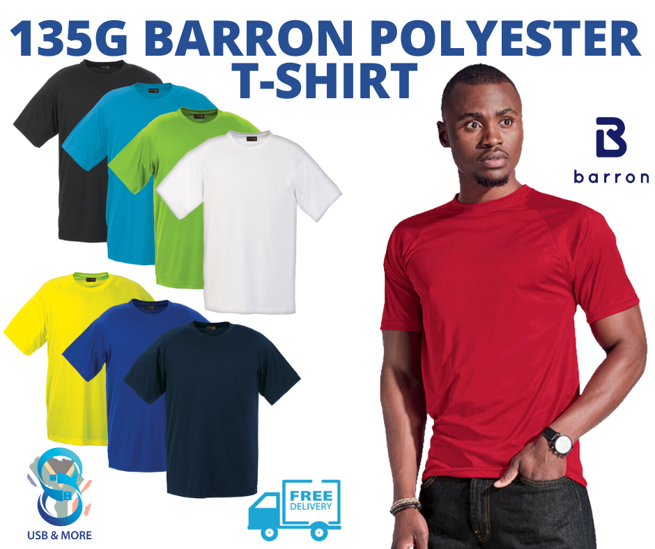 Barron 135g Polyester T-Shirt|usbandmore – USB & MORE