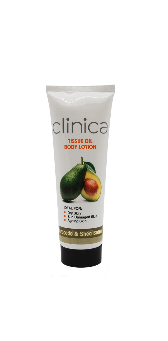 Clinica Tissue Oil Body Lotion Avocado & Shea Butter – 250g – USB & MORE