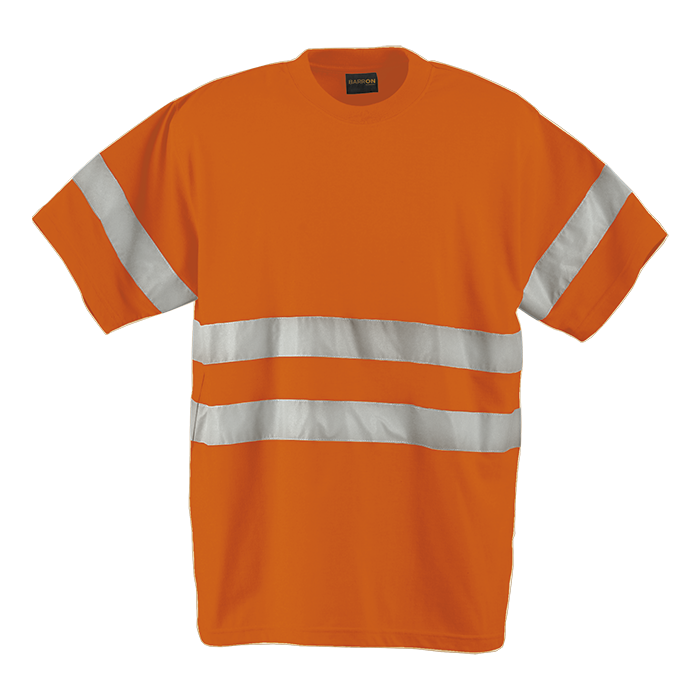 150g Poly Cotton Safety T-Shirt with tape - Barron|USBANDMORE – USB & MORE